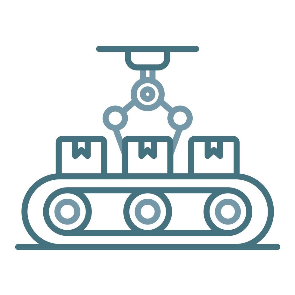 Automation Line Two Color Icon 16851464 Vector Art at Vecteezy