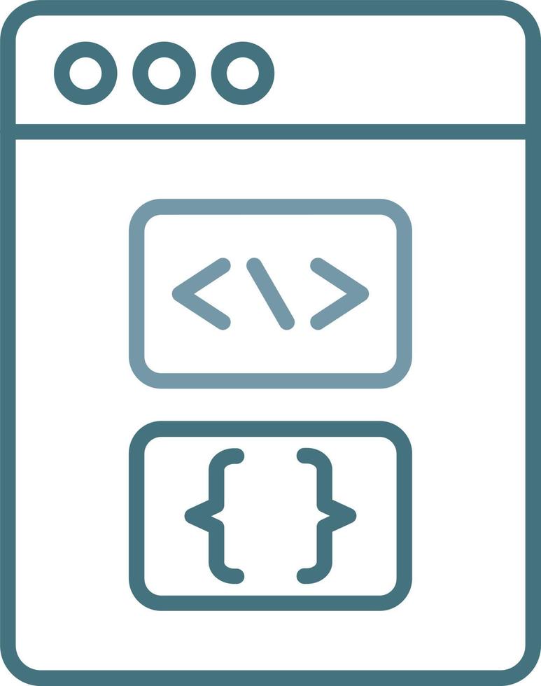 Programming Language Line Two Color Icon 16851813 Vector Art at Vecteezy