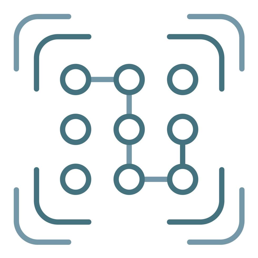 Pattern Recognition Line Two Color Icon 16855962 Vector Art at Vecteezy
