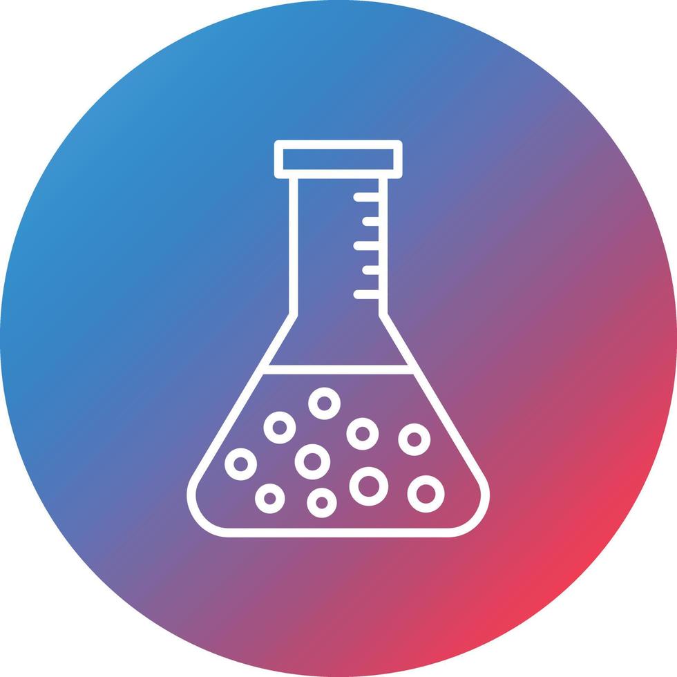 Flask Line Gradient Circle Background Icon 16857926 Vector Art at Vecteezy