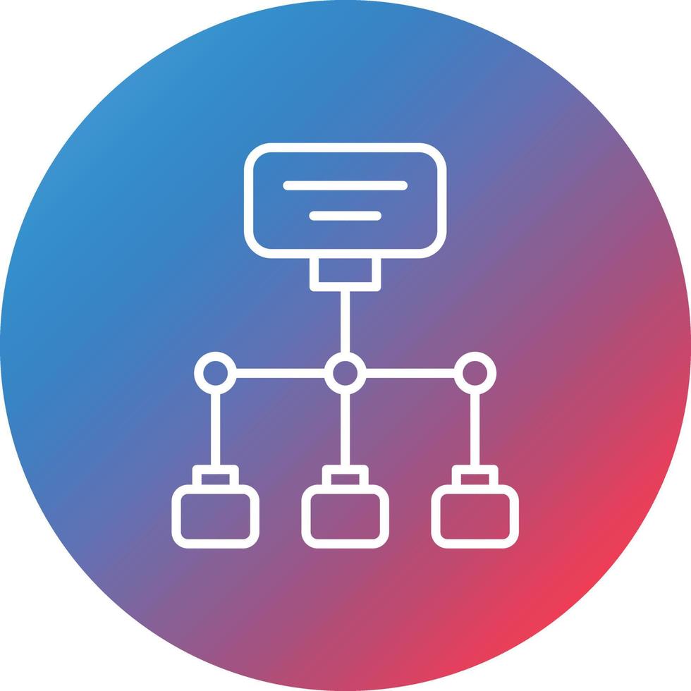 Workflow Line Gradient Circle Background Icon 16858022 Vector Art at ...