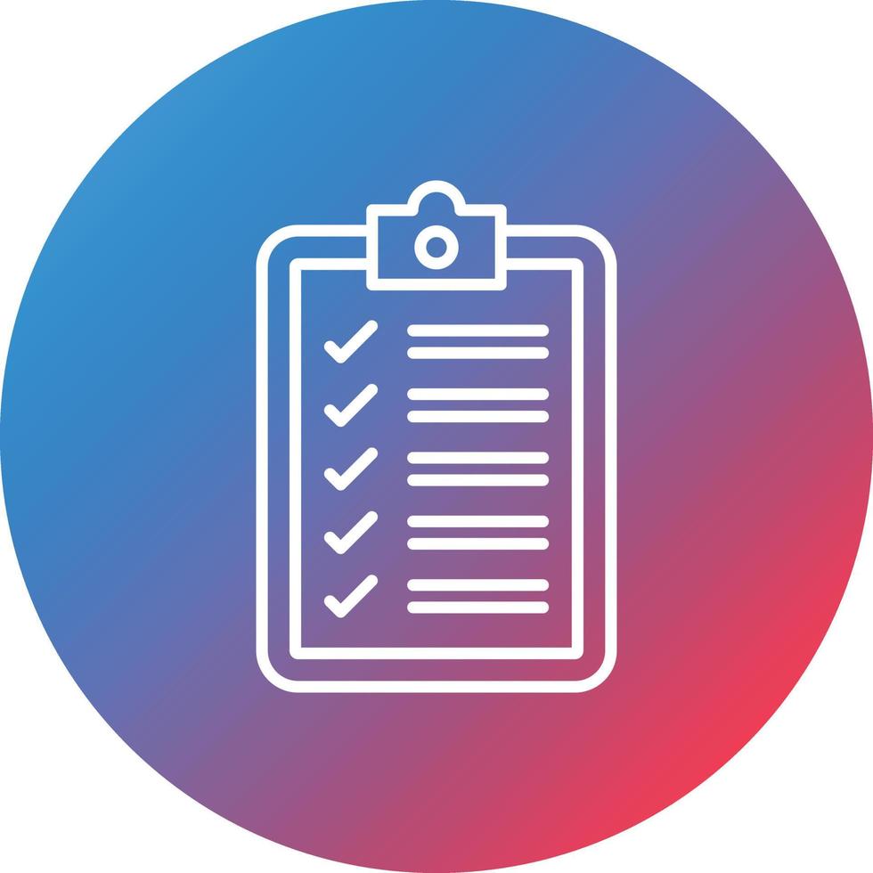 Tasks Line Gradient Circle Background Icon 16858043 Vector Art at Vecteezy