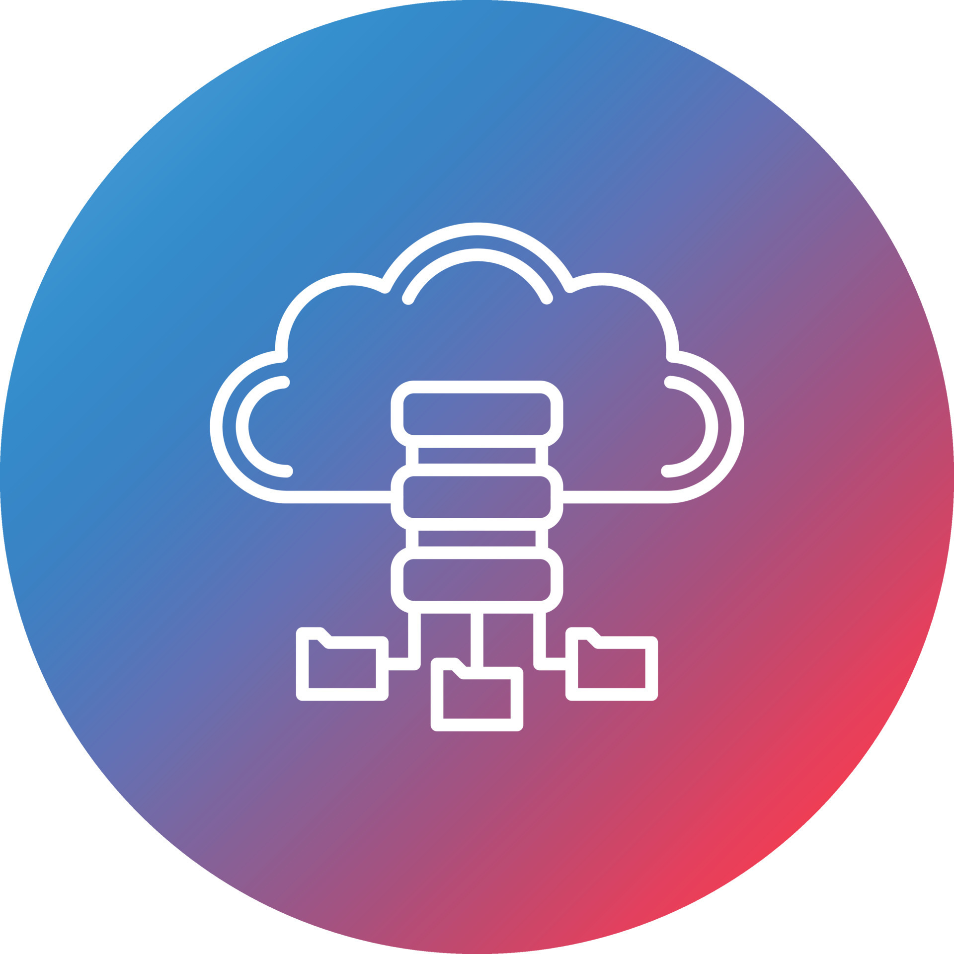 Data Backup Line Gradient Circle Background Icon 16858651 Vector Art at ...