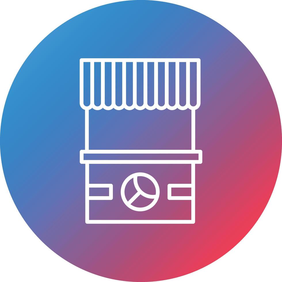 Booth Line Gradient Circle Background Icon 16858682 Vector Art at Vecteezy
