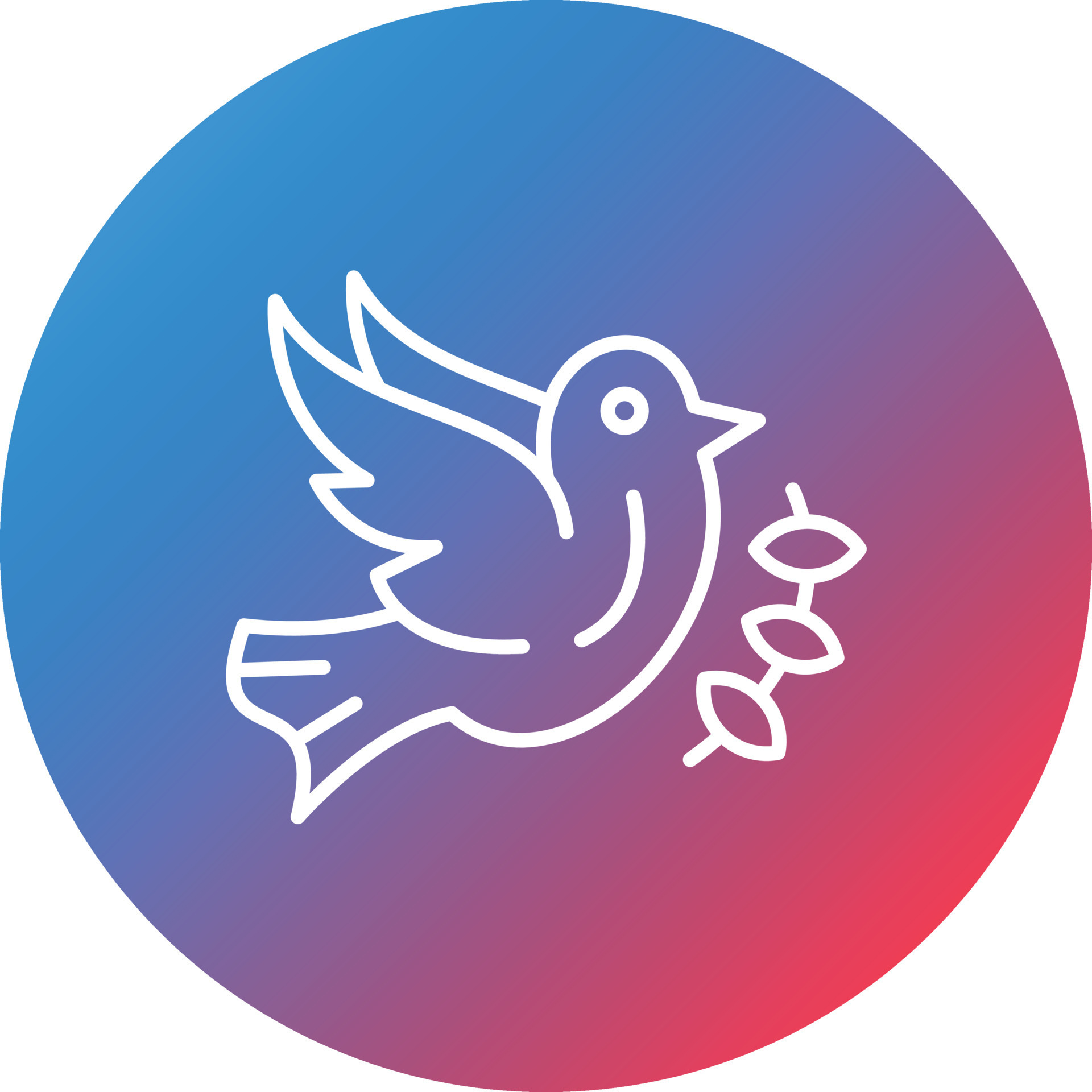 Dove Line Gradient Circle Background Icon 16859458 Vector Art at Vecteezy Dove Line Gradient Circle Background Icon 16859458 Vector Art at Vecteezy