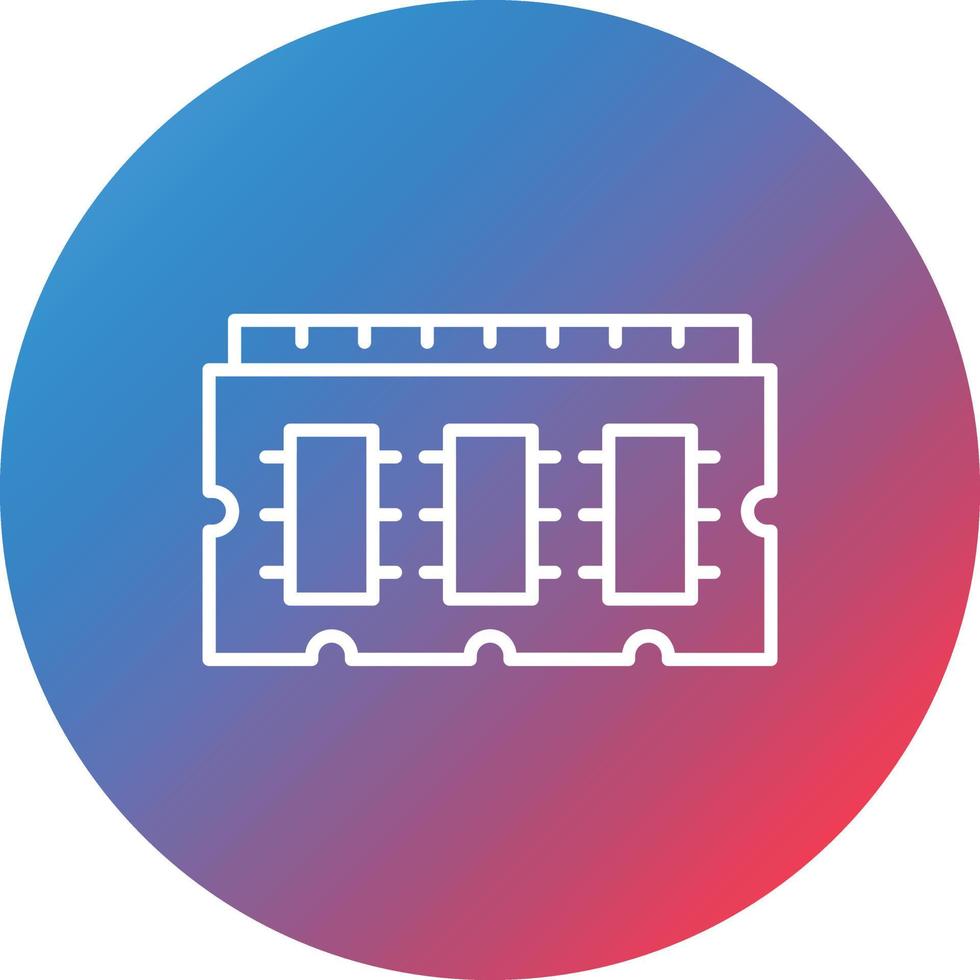 Ram Line Gradient Circle Background Icon 16859812 Vector Art At Vecteezy