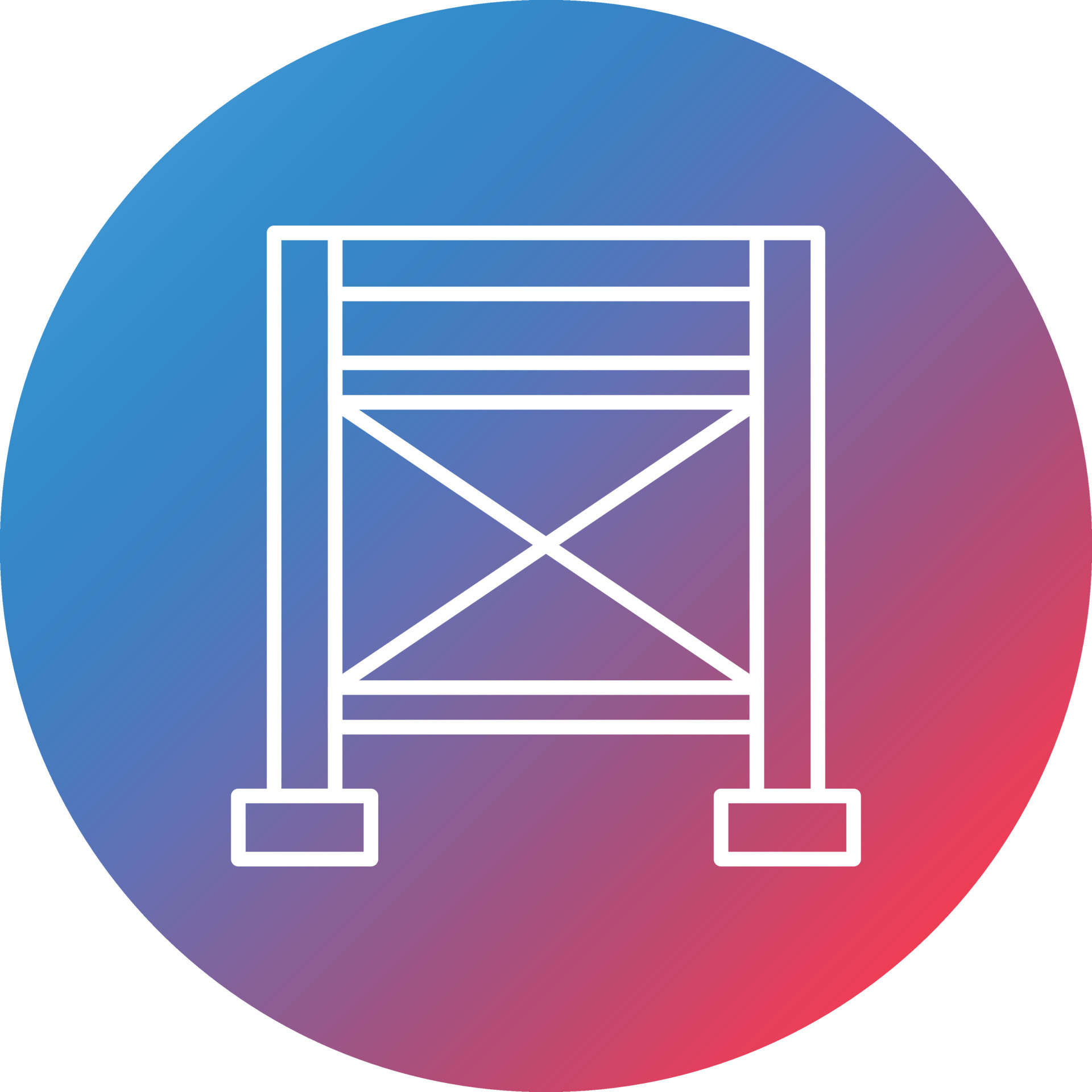 Scaffolding Line Gradient Circle Background Icon 16863060 Vector Art at Vecteezy