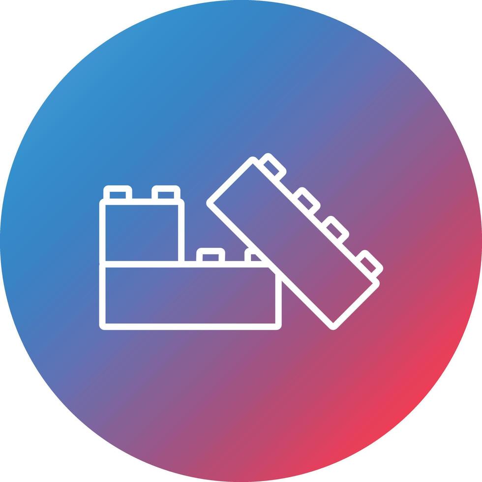 Blocks Line Gradient Circle Background Icon 16863084 Vector Art at Vecteezy