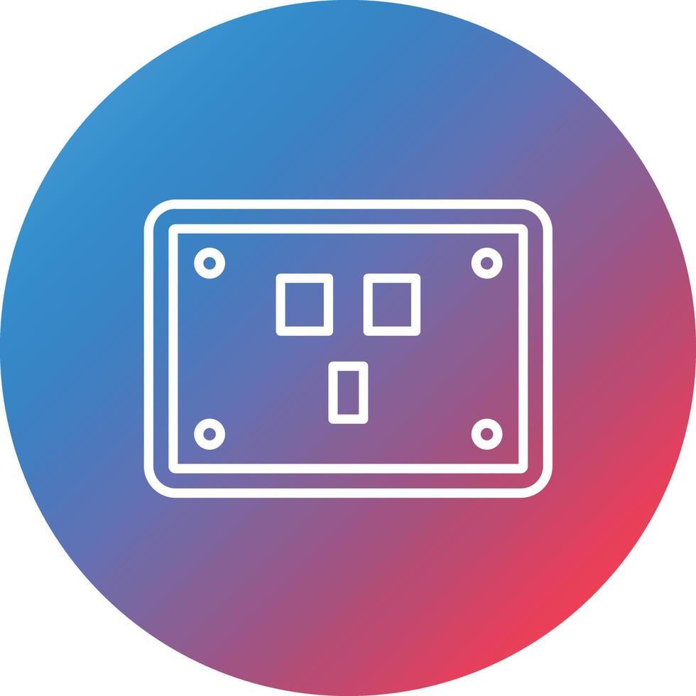 Socket Line Gradient Circle Background Icon 16863215 Vector Art At Vecteezy