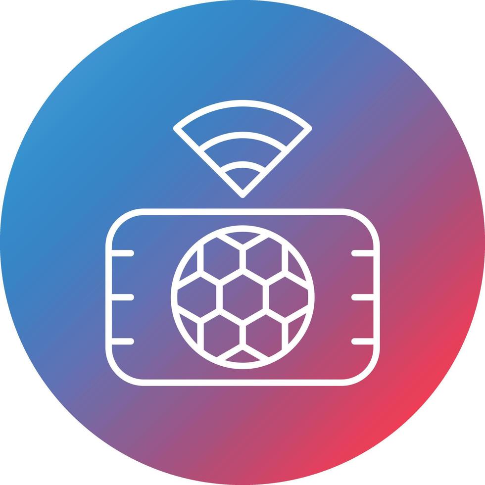 Live Streaming Line Gradient Circle Background Icon 16863683 Vector Art ...