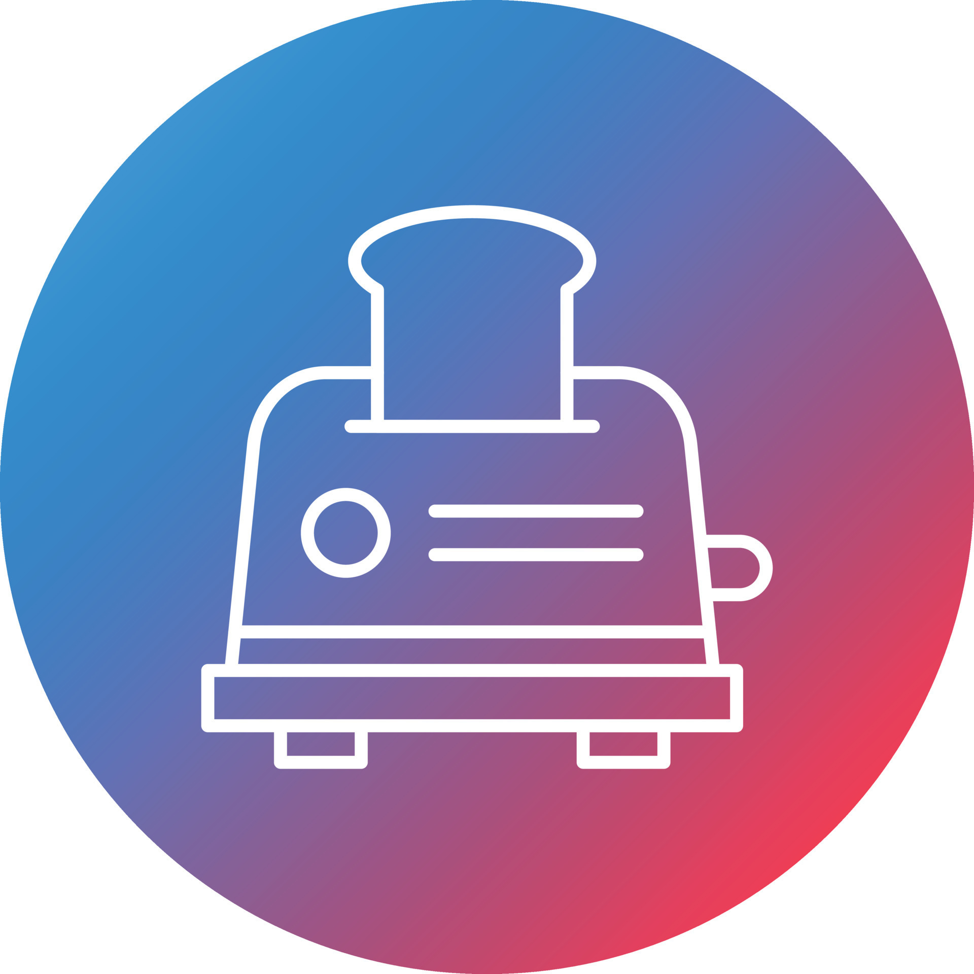 Toaster Line Gradient Circle Background Icon 16864604 Vector Art at ... Toaster Line Gradient Circle Background Icon 16864604 Vector Art at ...