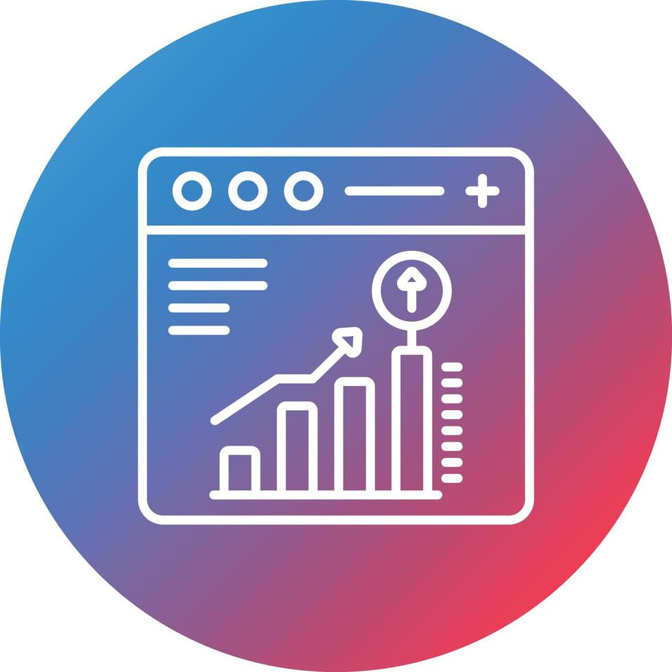 Web Optimization Line Gradient Circle Background Icon 16865256 Vector ...