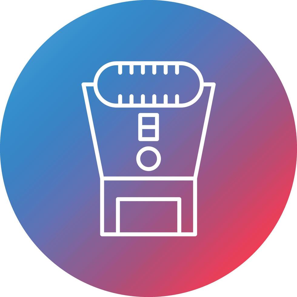 Epilator Line Gradient Circle Background Icon 16865425 Vector Art at ...