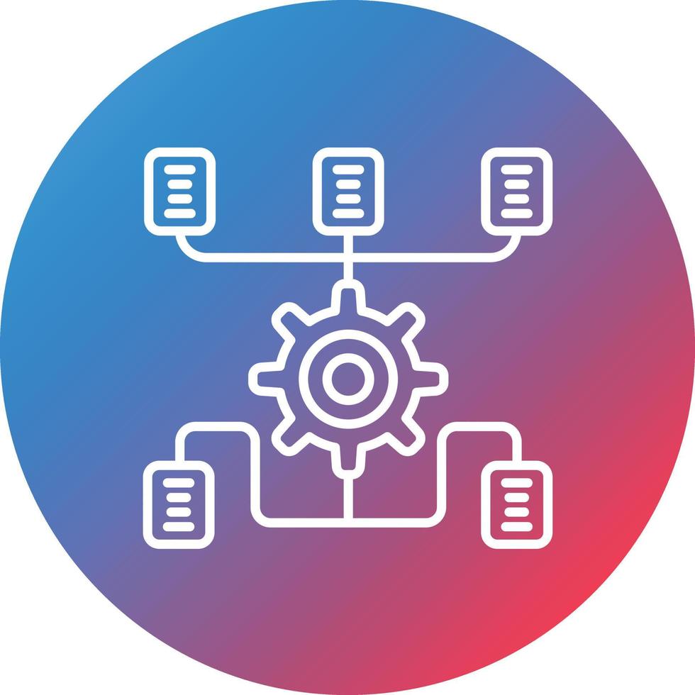 Algorithm Line Gradient Circle Background Icon 16865528 Vector Art at ...