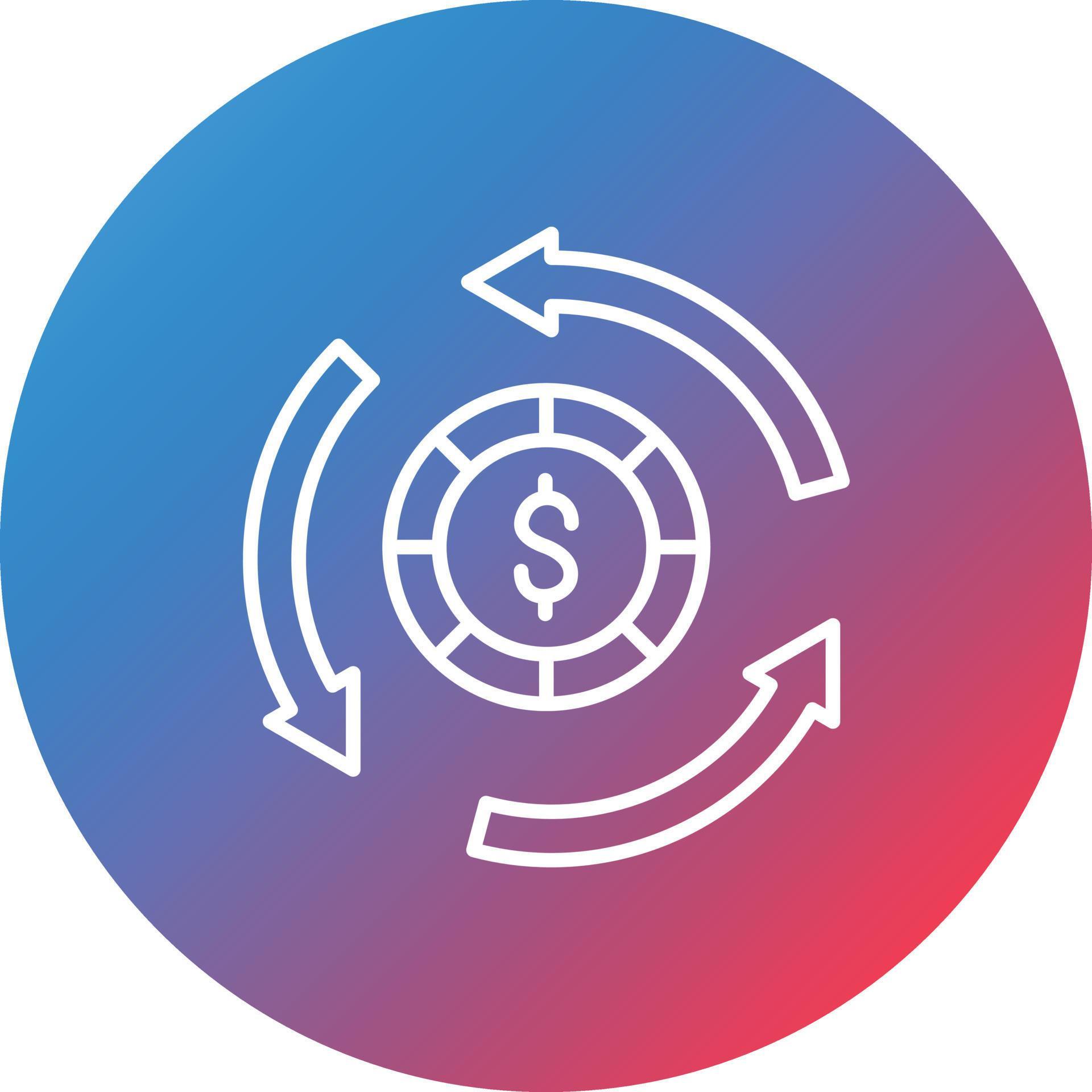 Money Conversion Line Gradient Circle Background Icon 16865578 Vector money-conversion-line-gradient-circle-background-icon-16865578-vector