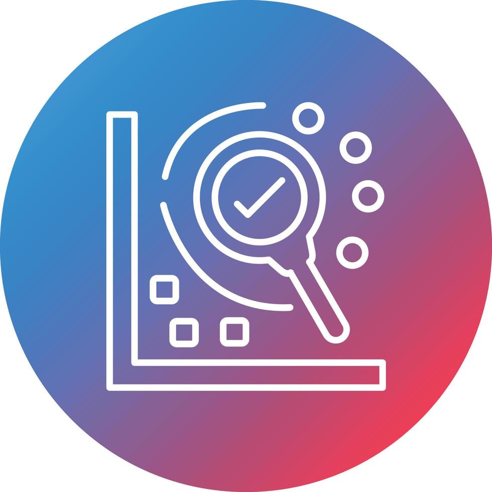 Cluster Analysis Line Gradient Circle Background Icon 16865588 Vector ...
