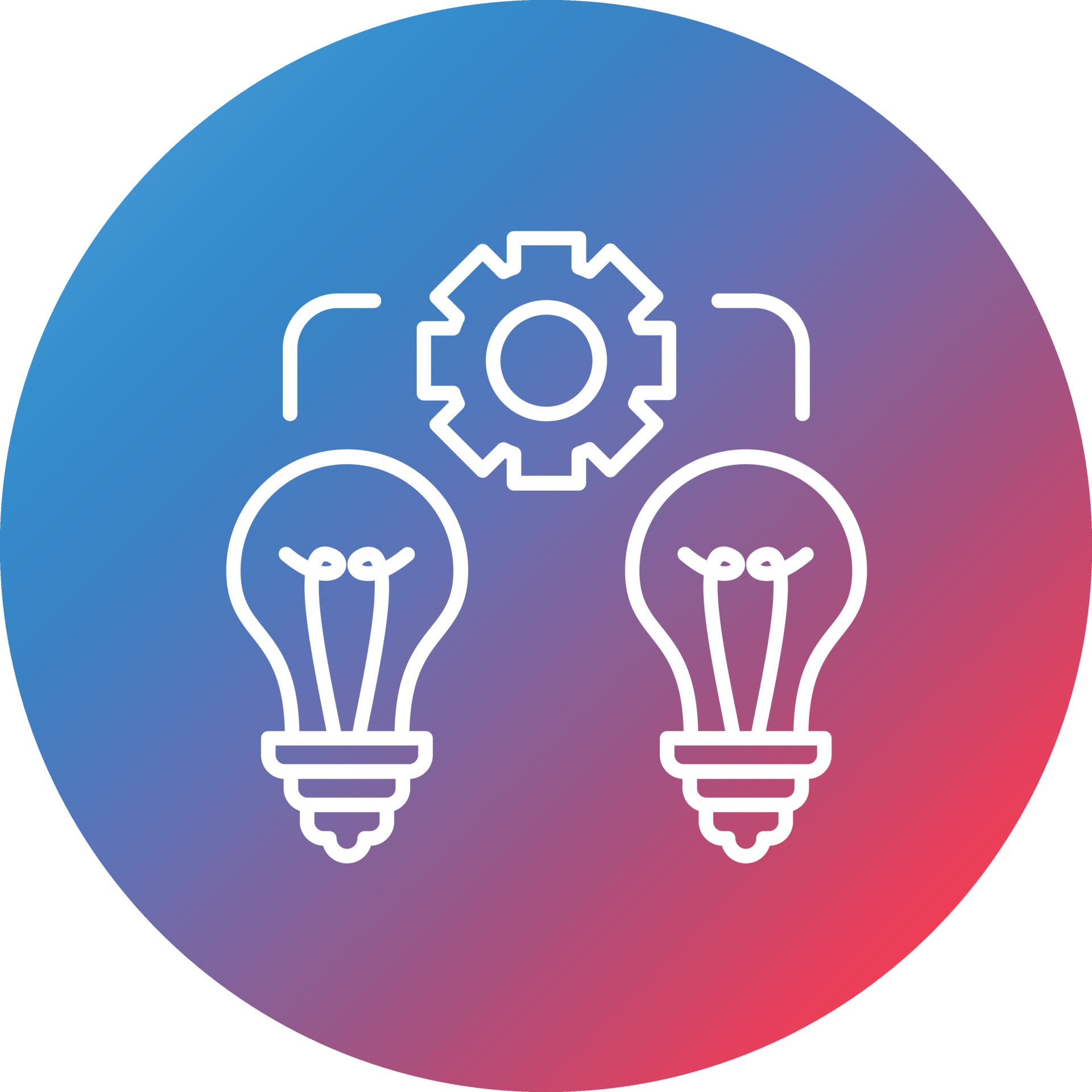 Development Line Gradient Circle Background Icon 16865627 Vector Art at ...