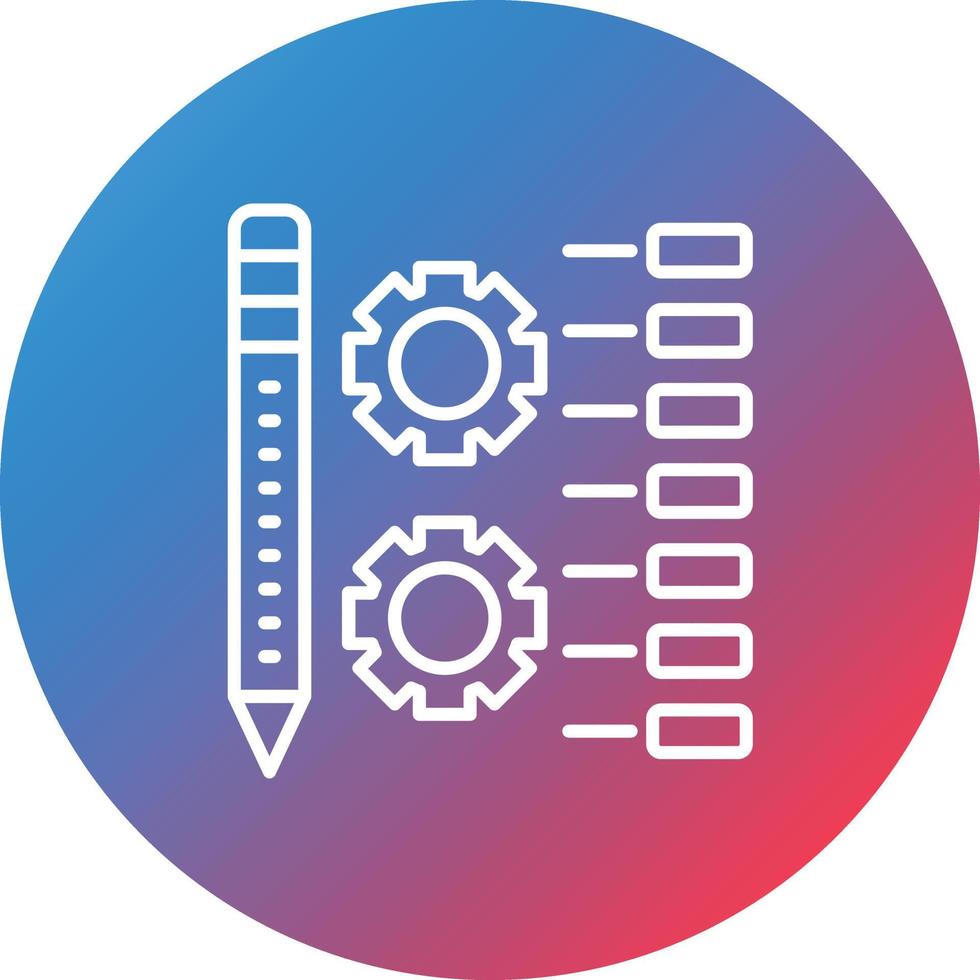 Development Plan Line Gradient Circle Background Icon 16866098 Vector ...