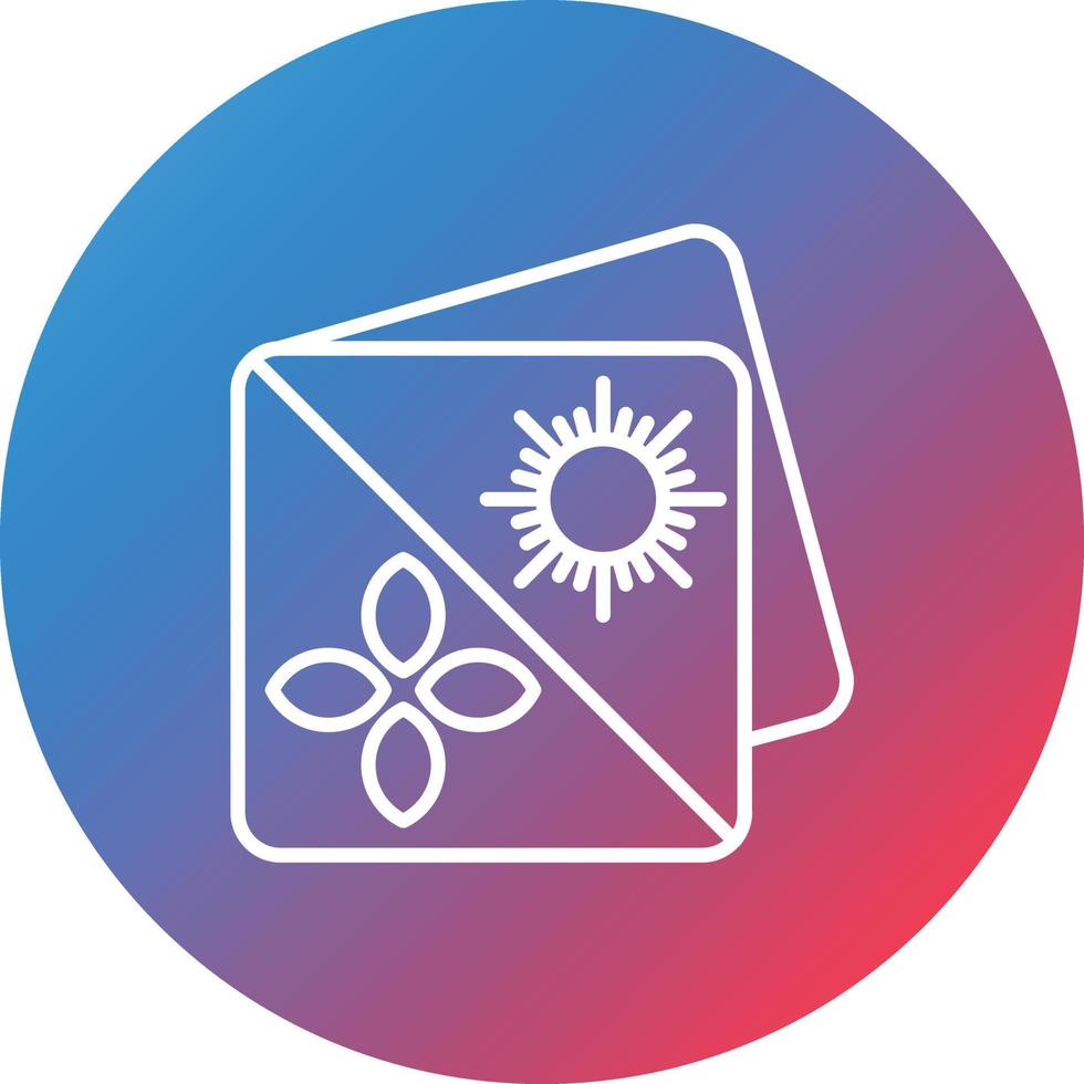 Spring Collection Line Gradient Circle Background Icon 16866180 Vector ...