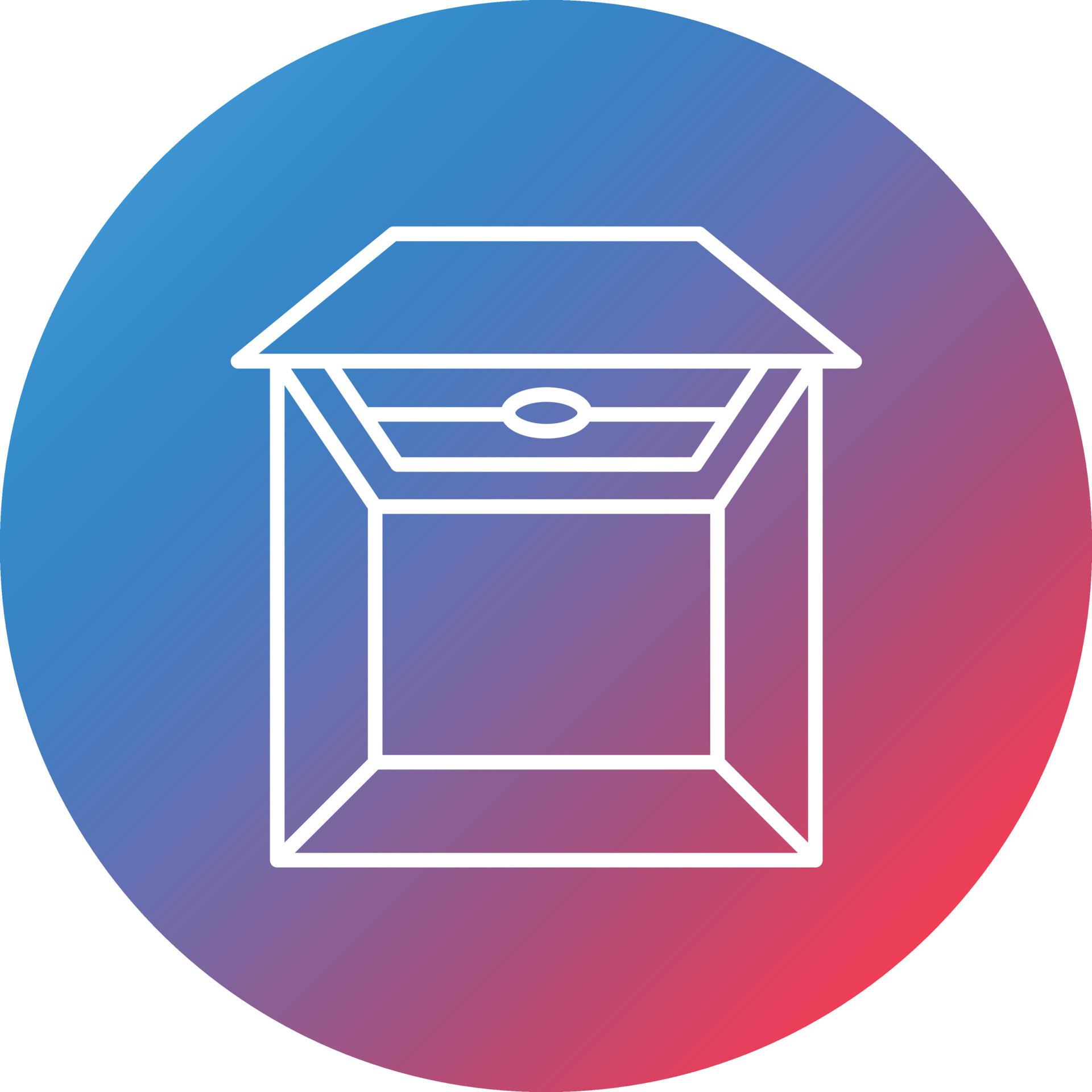 Ceiling Line Gradient Circle Background Icon 16866244 Vector Art at ...