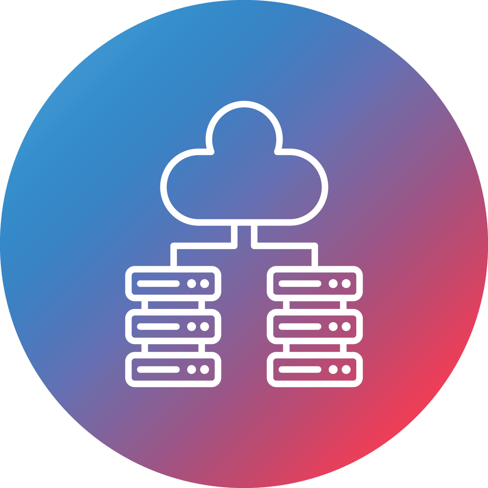 Big Data Line Gradient Circle Background Icon 16866253 Vector Art at ...