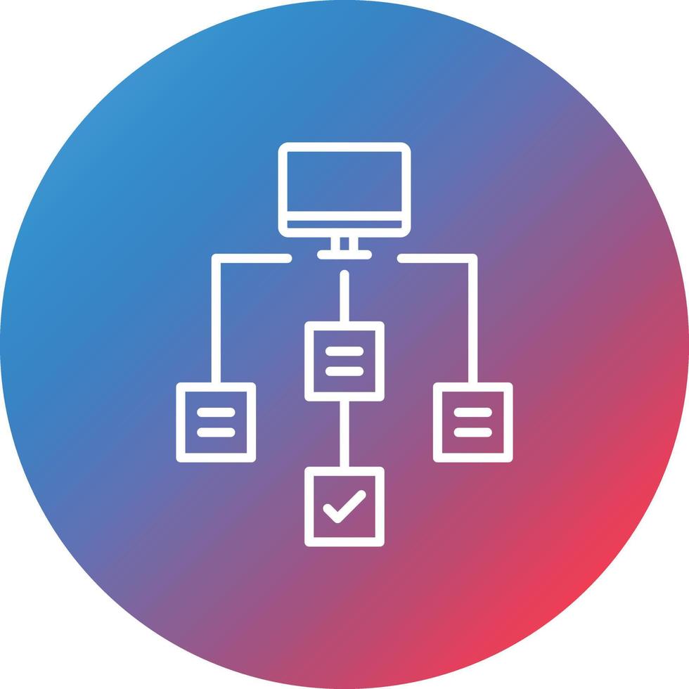 Workflow Line Gradient Circle Background Icon 16866289 Vector Art at ...