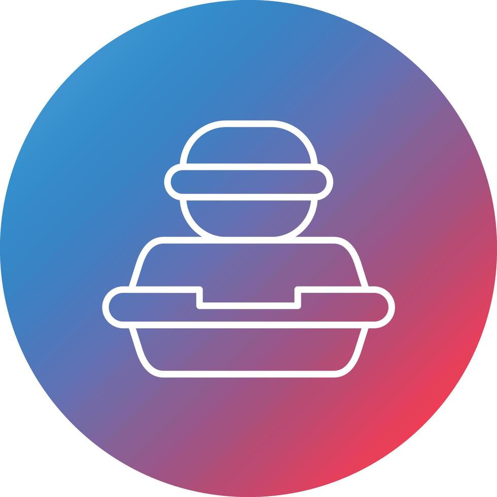 Lunch Line Gradient Circle Background Icon 16866405 Vector Art at Vecteezy
