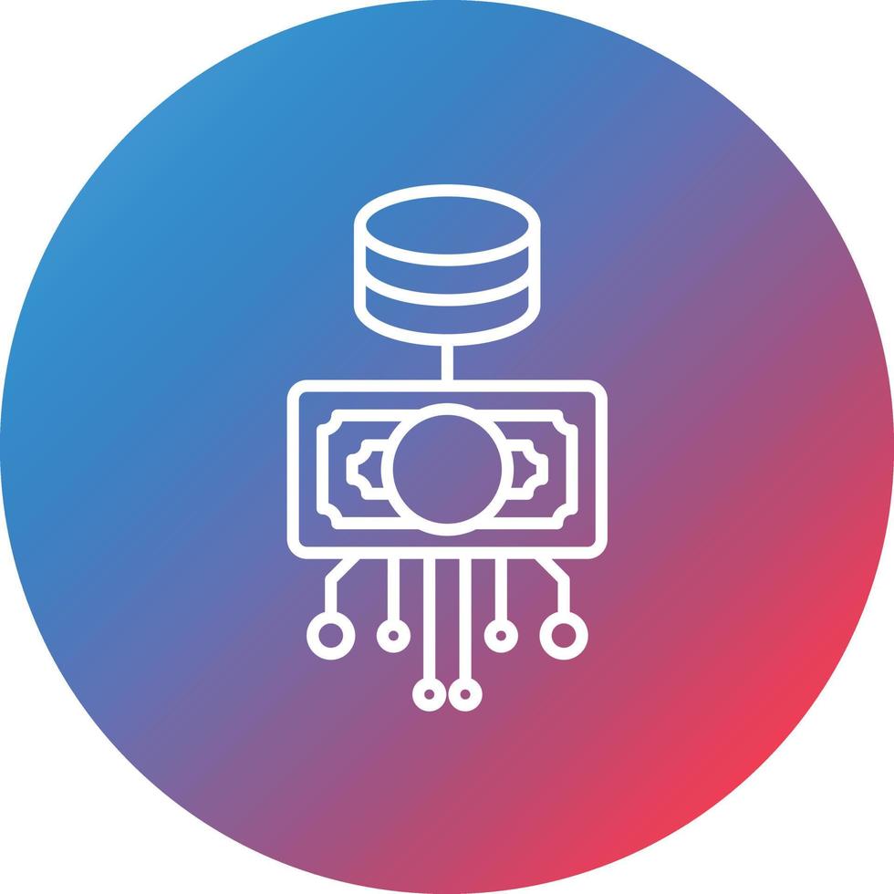 Data Concurrency Line Gradient Circle Background Icon 16866475 Vector ...