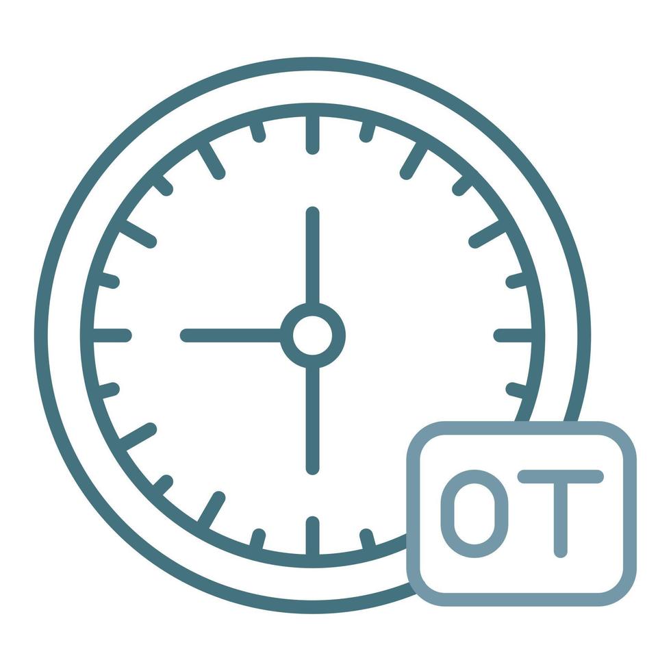 Overtime Line Two Color Icon 16867114 Vector Art at Vecteezy Overtime Line Two Color Icon 16867114 Vector Art at Vecteezy