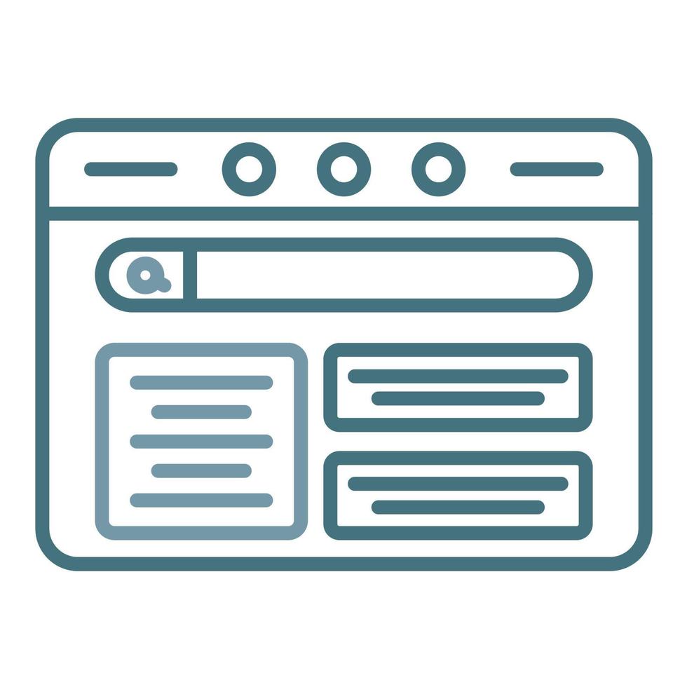 Web Design Line Two Color Icon 16868597 Vector Art at Vecteezy