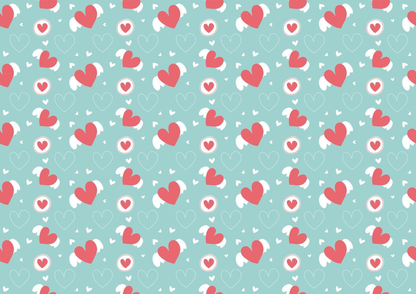 Heart pattern seamless vector background 16869660 Vector Art at Vecteezy