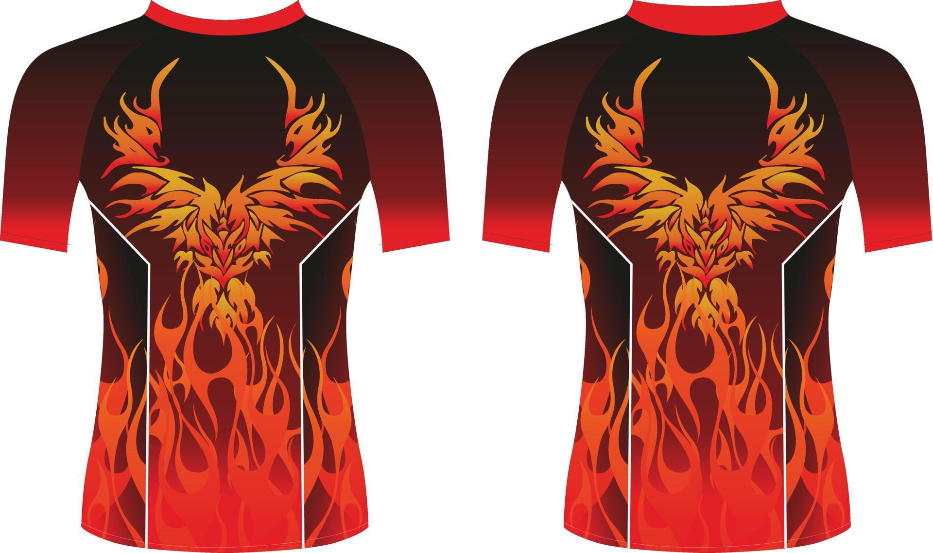 Compression Rash Guard Design, Template design front back view 16869858 ...