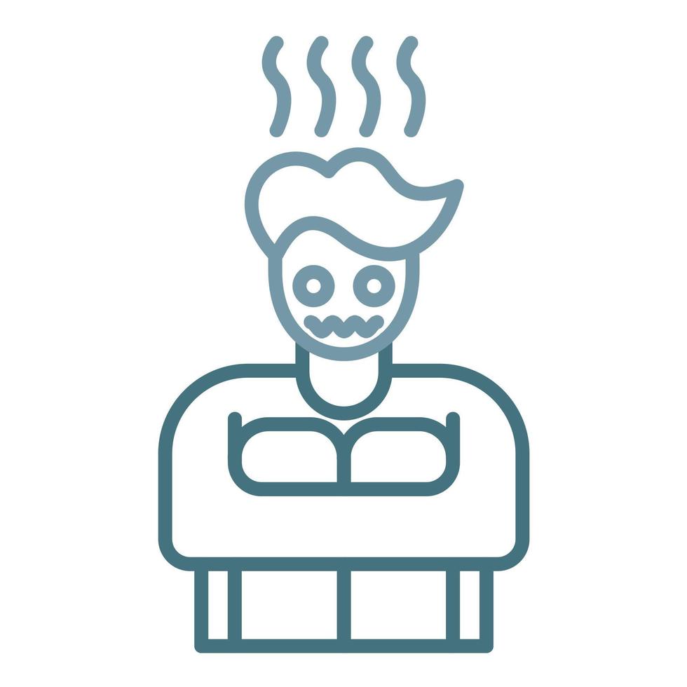 Trastorno Esquizoide De La Personalidad Línea Icono De Dos Colores
