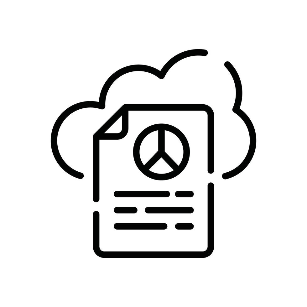 Cloud Data Analytics Vector line icon Cloud Computing symbol EPS 10 ...