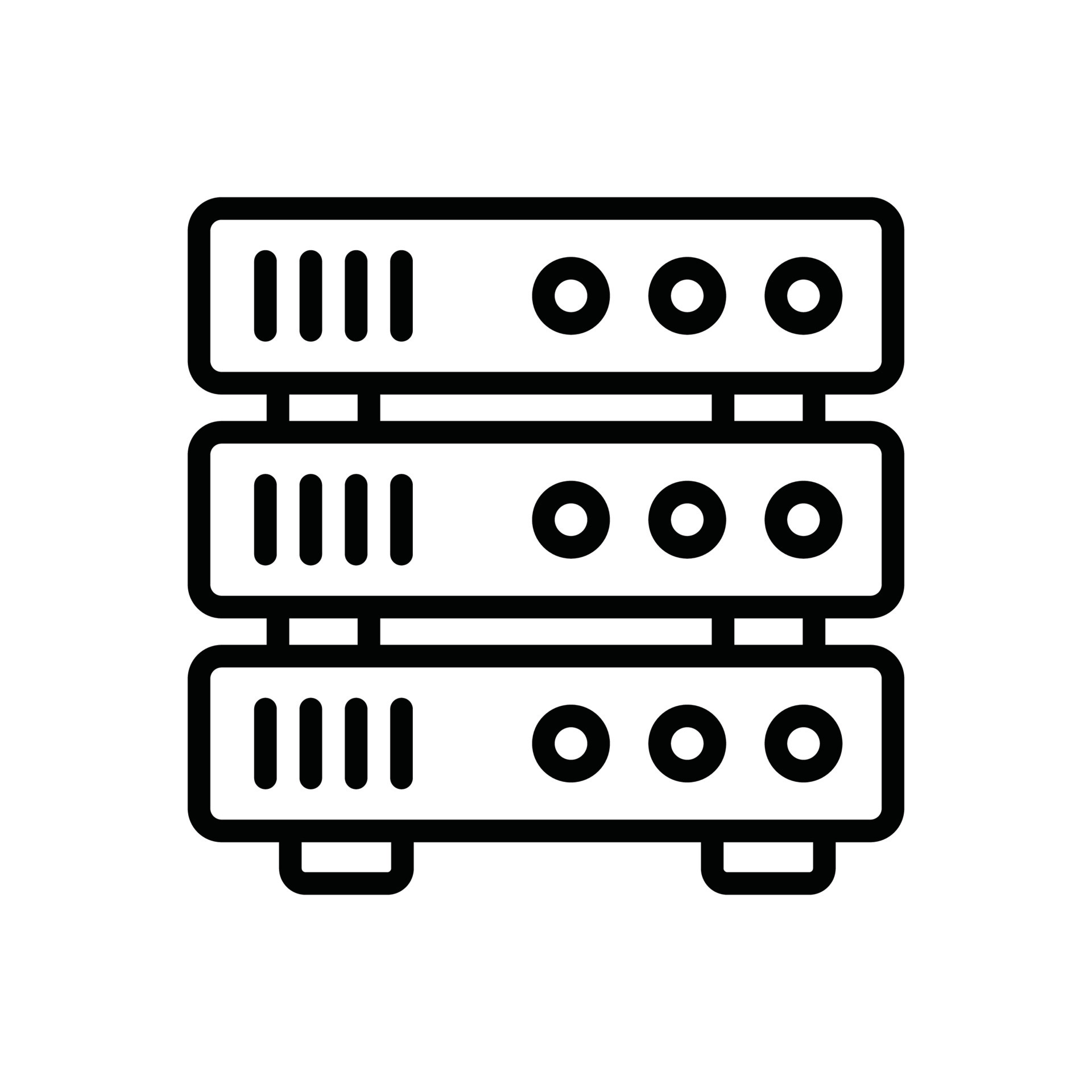 Server Vector Line Icon Cloud Computing Symbol Eps 10 File 16877842