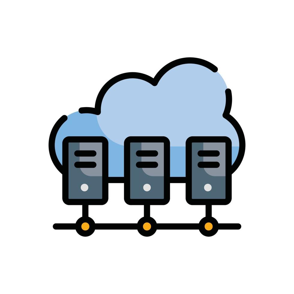 Cloud Data center Vector Outline Filled icon Cloud Computing symbol EPS ... Cloud Data center Vector Outline Filled icon Cloud Computing symbol EPS ...