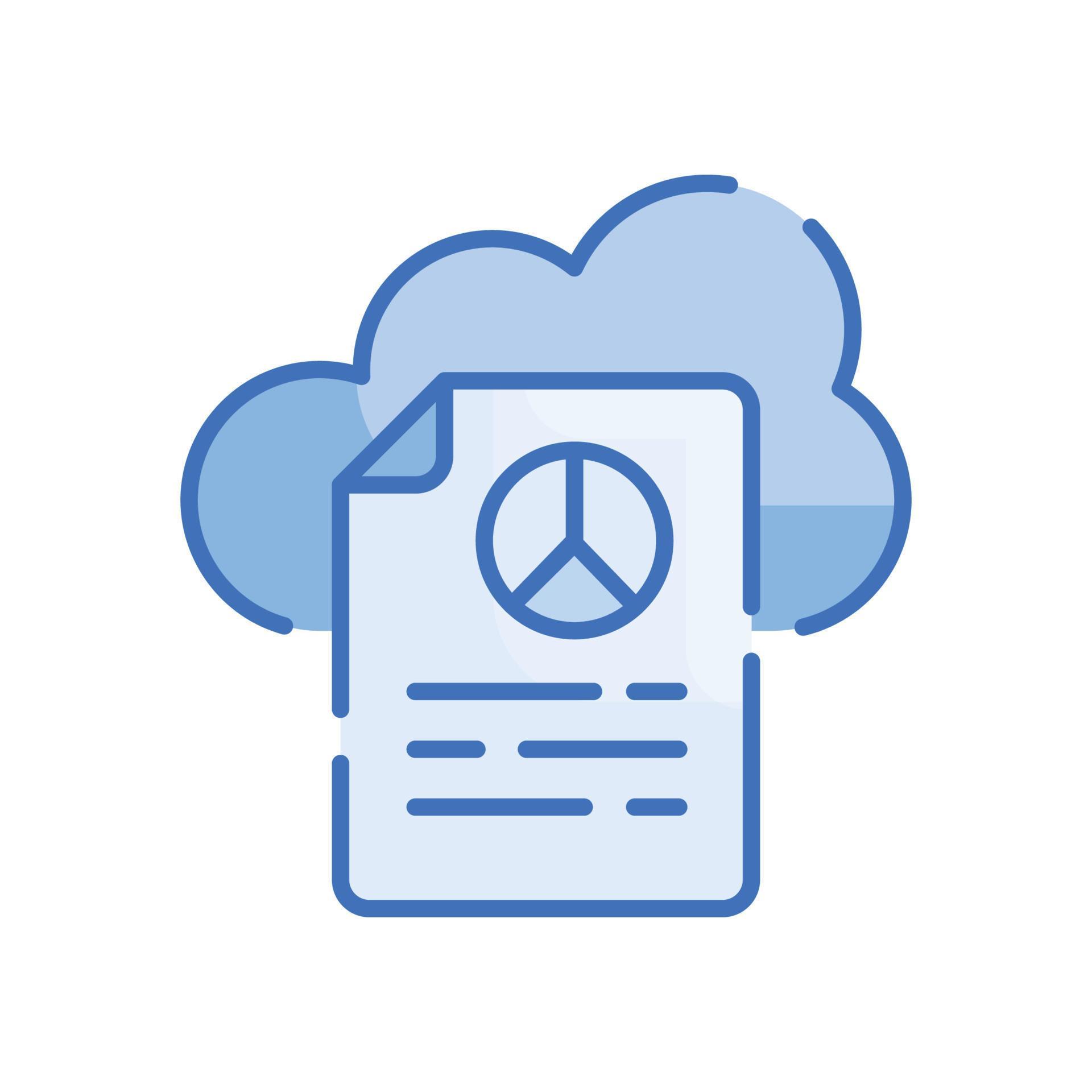 Cloud Data Analytics Vector Blue Icon Cloud Computing Symbol Eps 10 File 16877914 Vector Art At