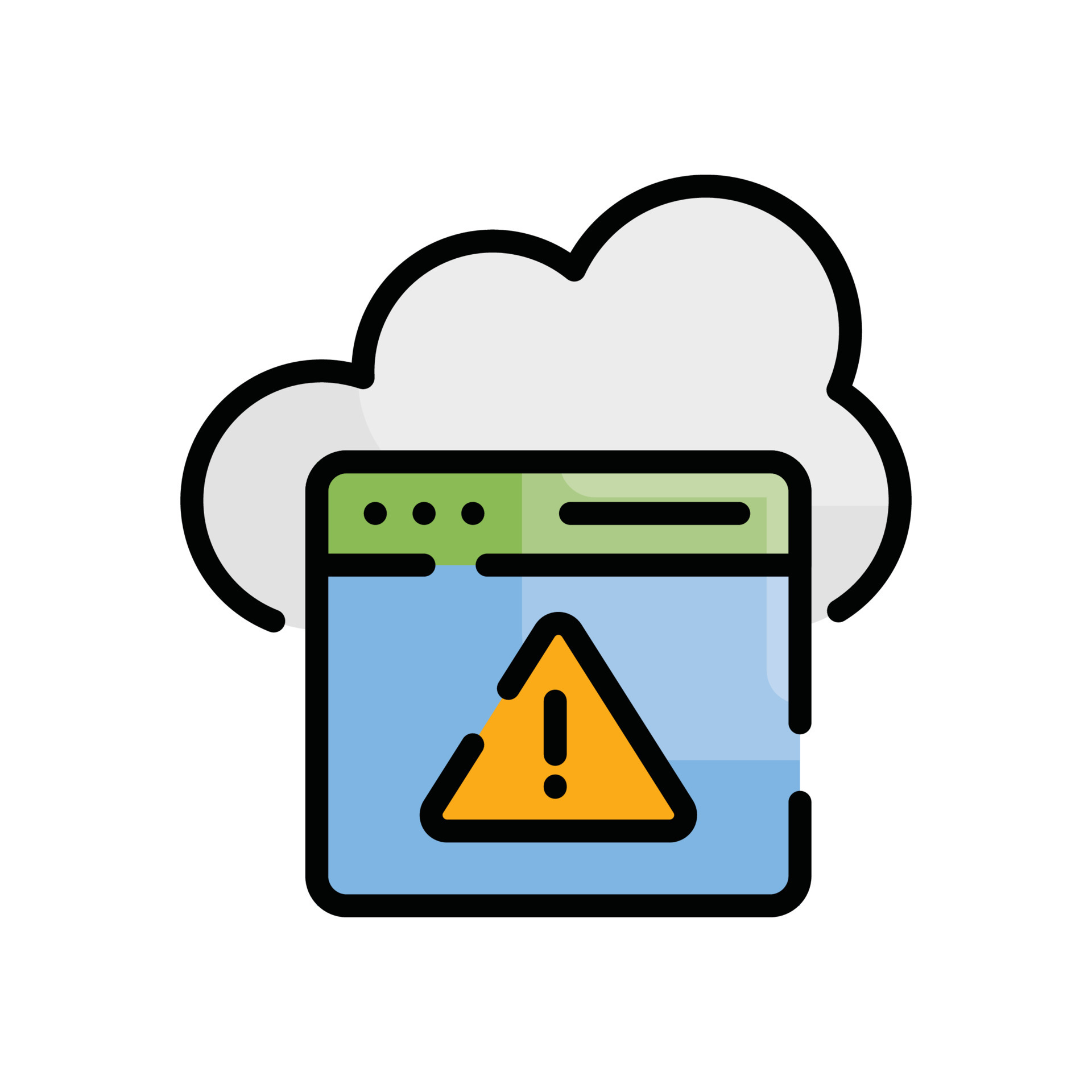 Server Error Vector Outline Filled Icon Cloud Computing Symbol Eps 10 File 16877941 Vector Art