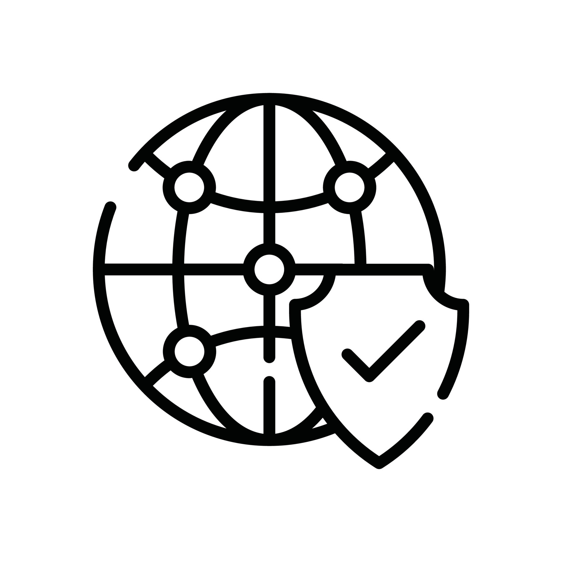 Network Security Vector line icon Cloud Computing symbol EPS 10 file ...