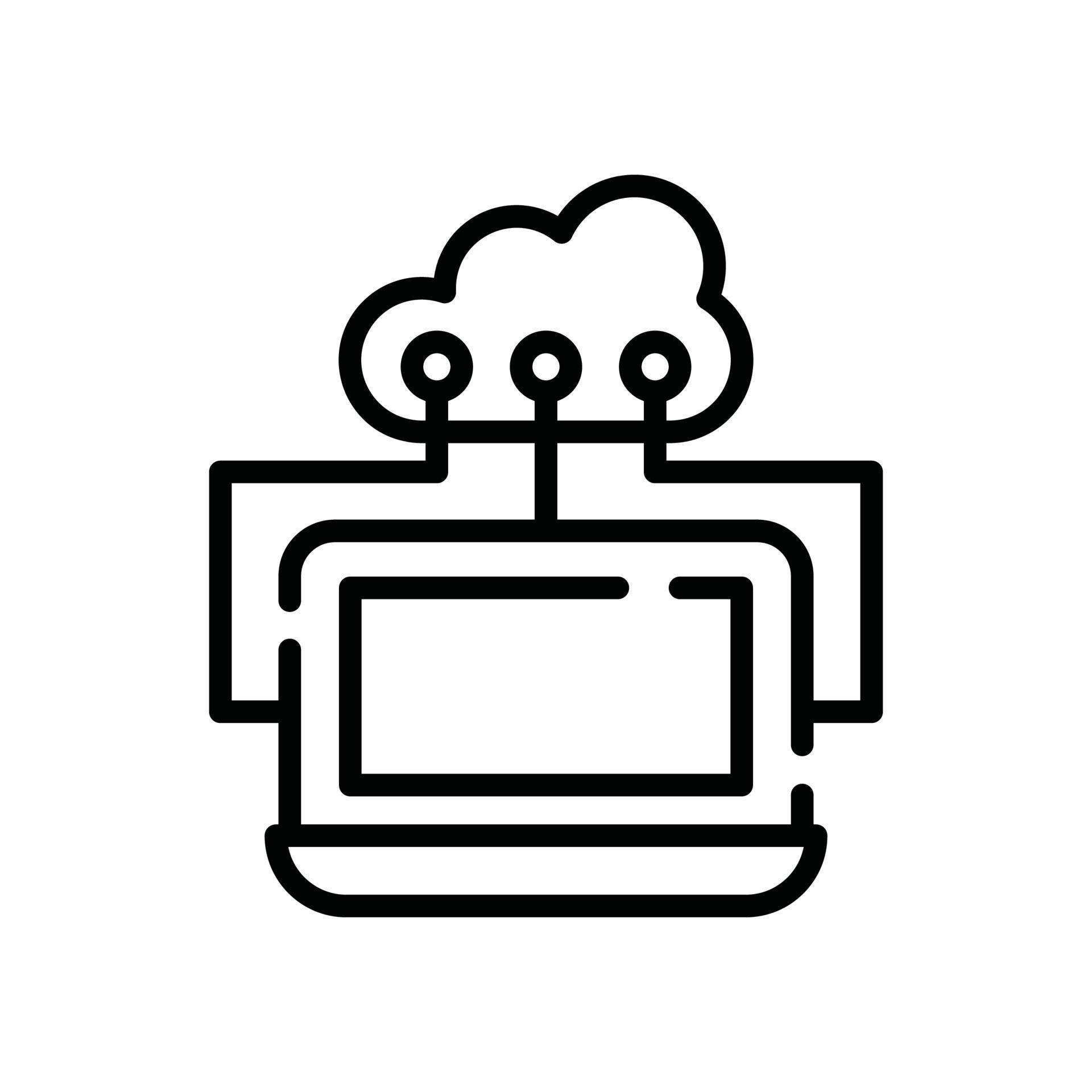 Cloud Computing Vector Line Icon Cloud Computing Symbol Eps 10 File 16878034 Vector Art At Vecteezy