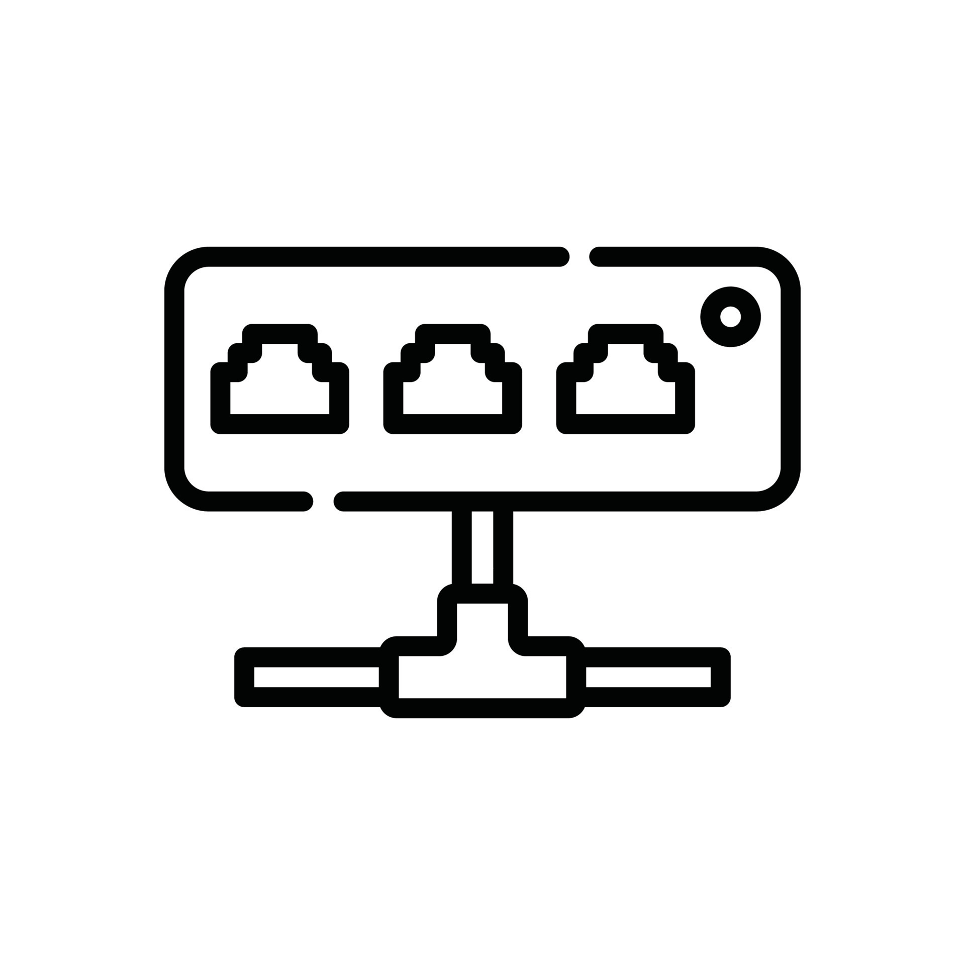 Network Hub Vector Line Icon Cloud Computing Symbol Eps 10 File 16878137 Vector Art At Vecteezy