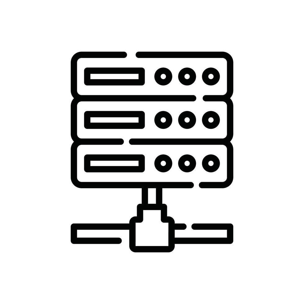 Network Server Vector Line Icon Cloud Computing Symbol Eps 10 File 16878139 Vector Art At Vecteezy