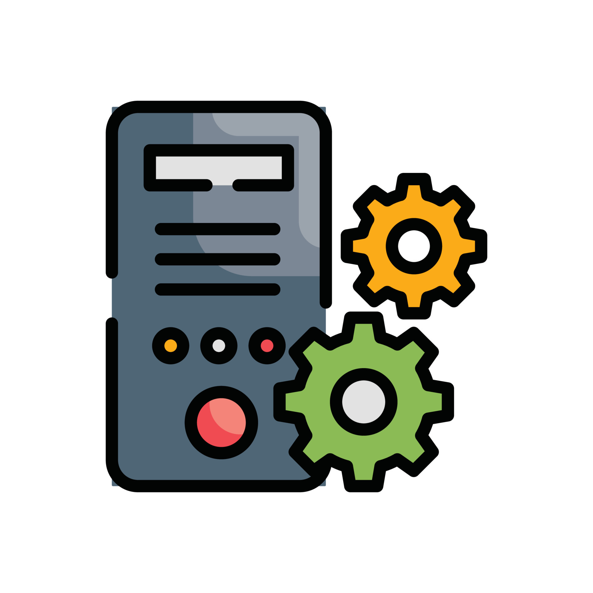 System Preferences Vector Outline Filled Icon Cloud Computing Symbol Eps 10 File 16878143 Vector