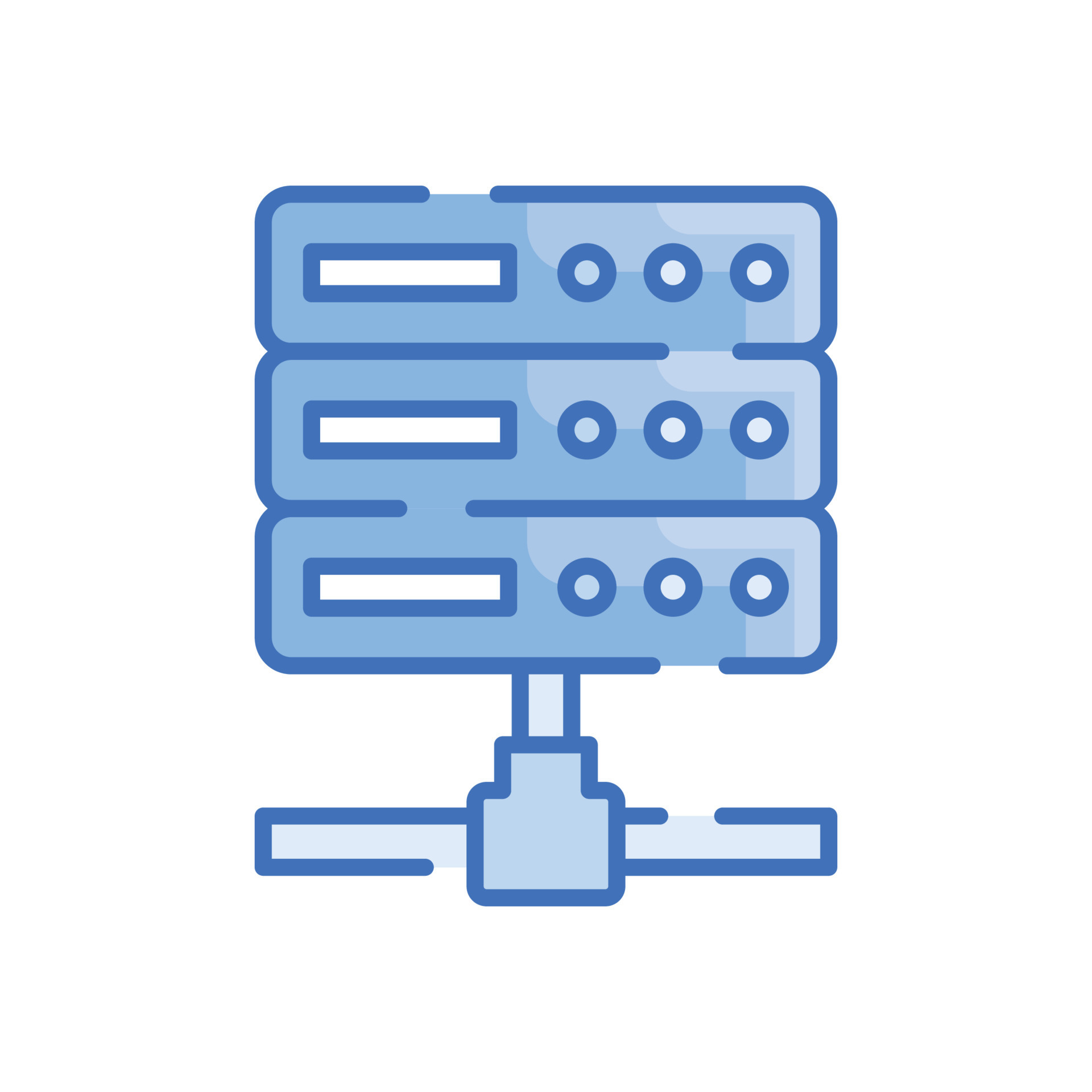 Network Server Vector Blue Icon Cloud Computing Symbol Eps 10 File 16878416 Vector Art At Vecteezy