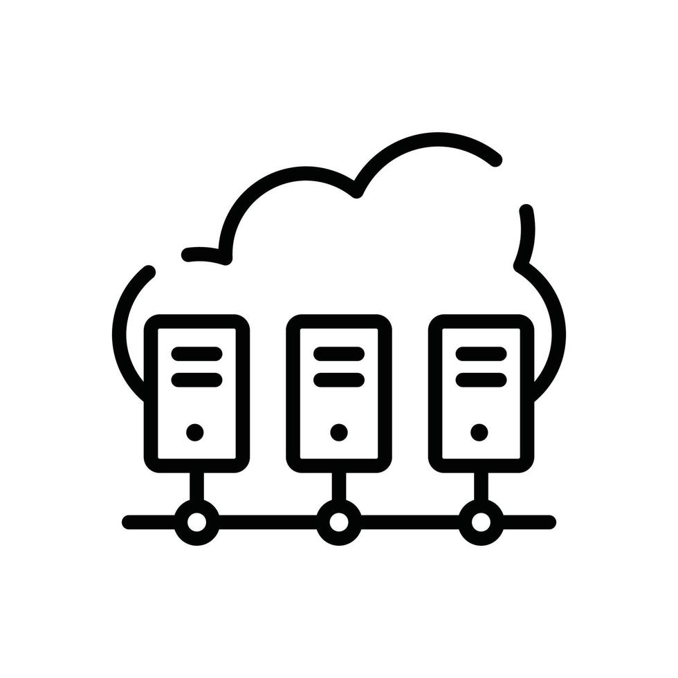 Cloud Data center Vector line icon Cloud Computing symbol EPS 10 file ... Cloud Data center Vector line icon Cloud Computing symbol EPS 10 file ...