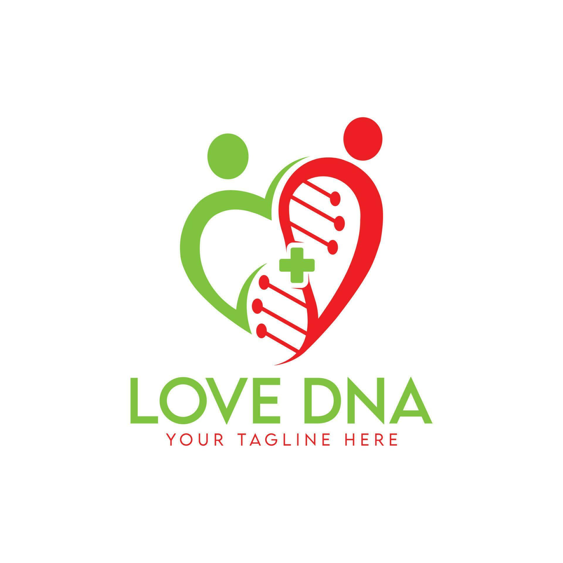 Love DNA Logo design health, DNA love logo heart, Medical logo design 16881773 Vector Art at ...