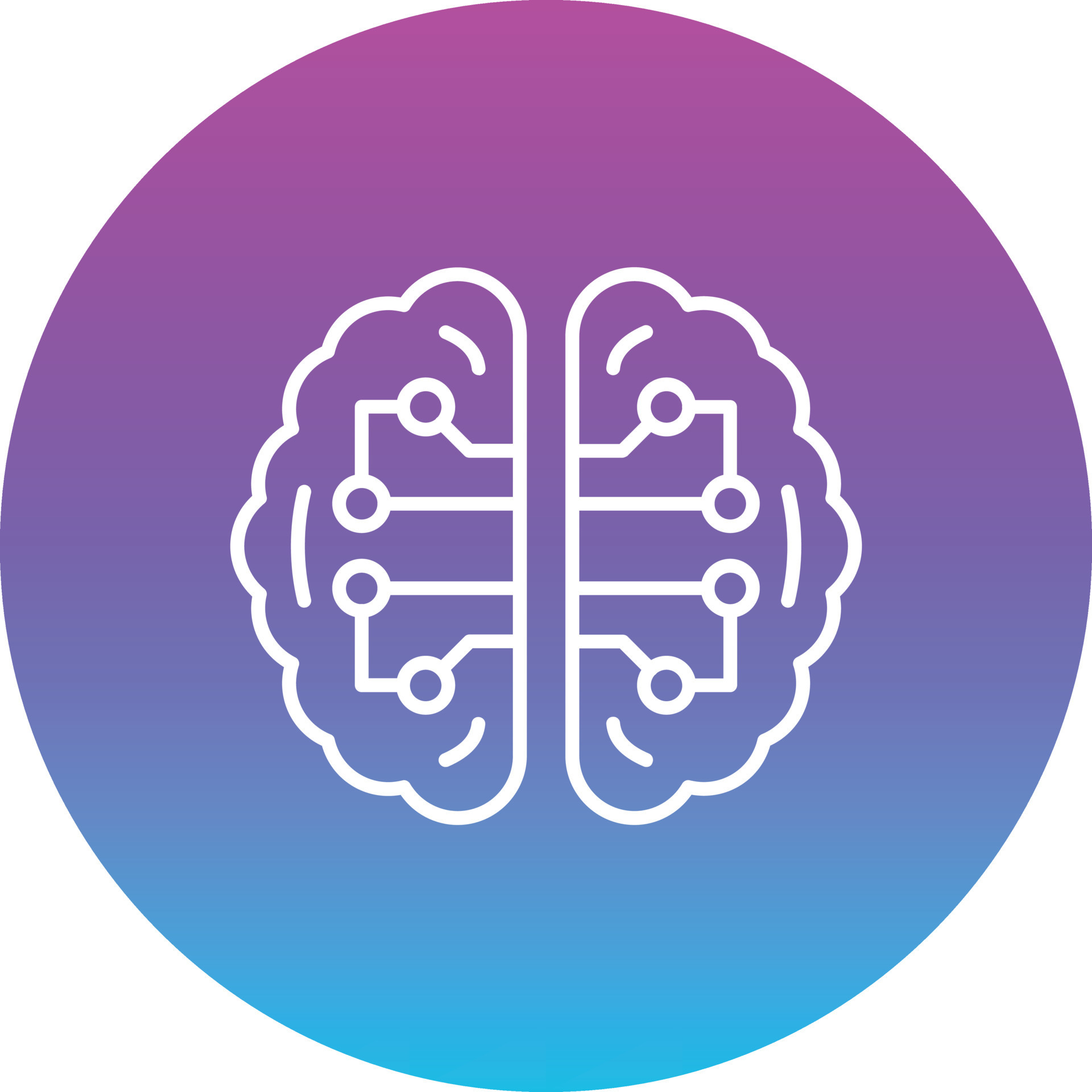Brain Gradient Circle Line Inverted Icon 16883127 Vector Art at Vecteezy Brain Gradient Circle Line Inverted Icon 16883127 Vector Art at Vecteezy