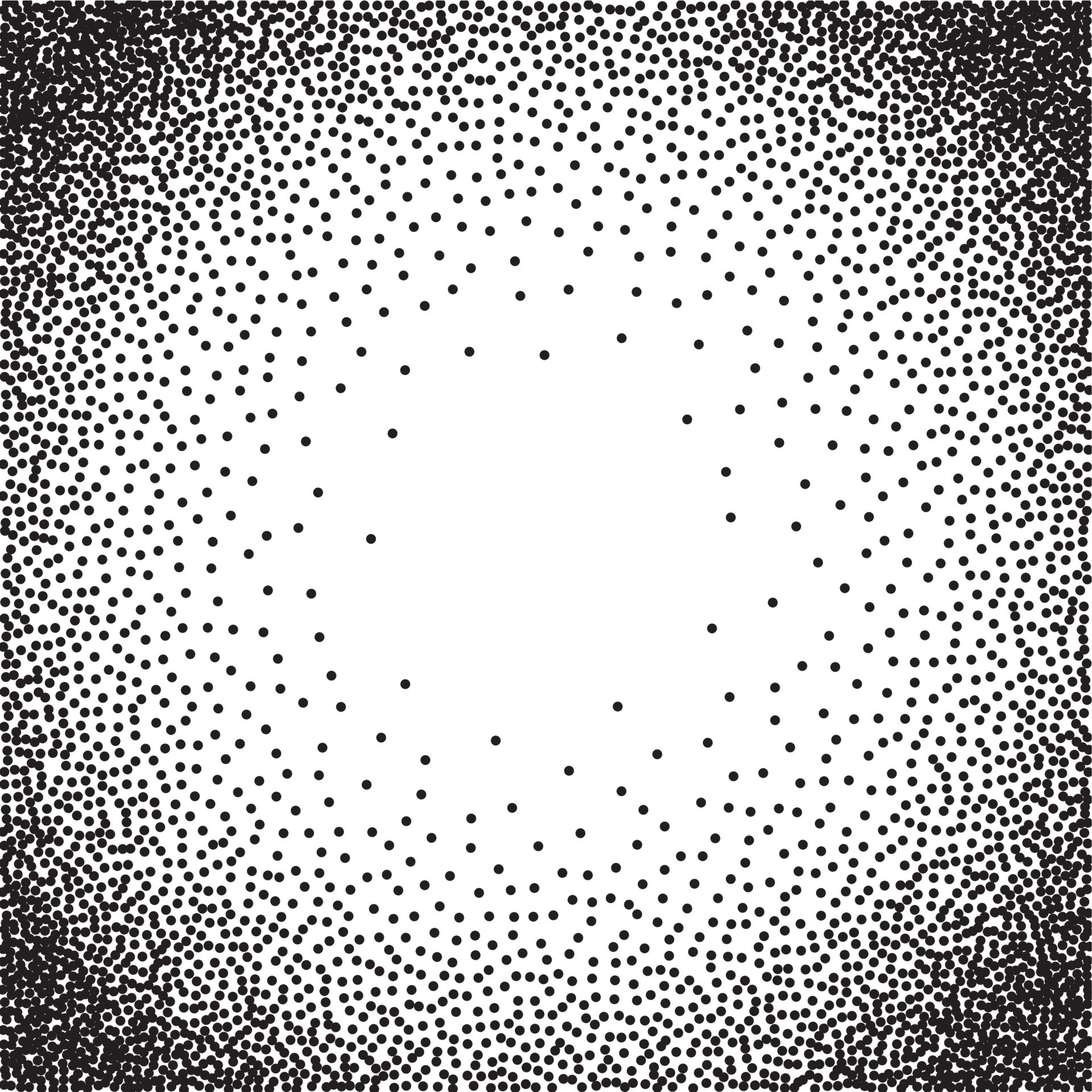 Abstract Radial Gradient Halftone Background Vector Dotted