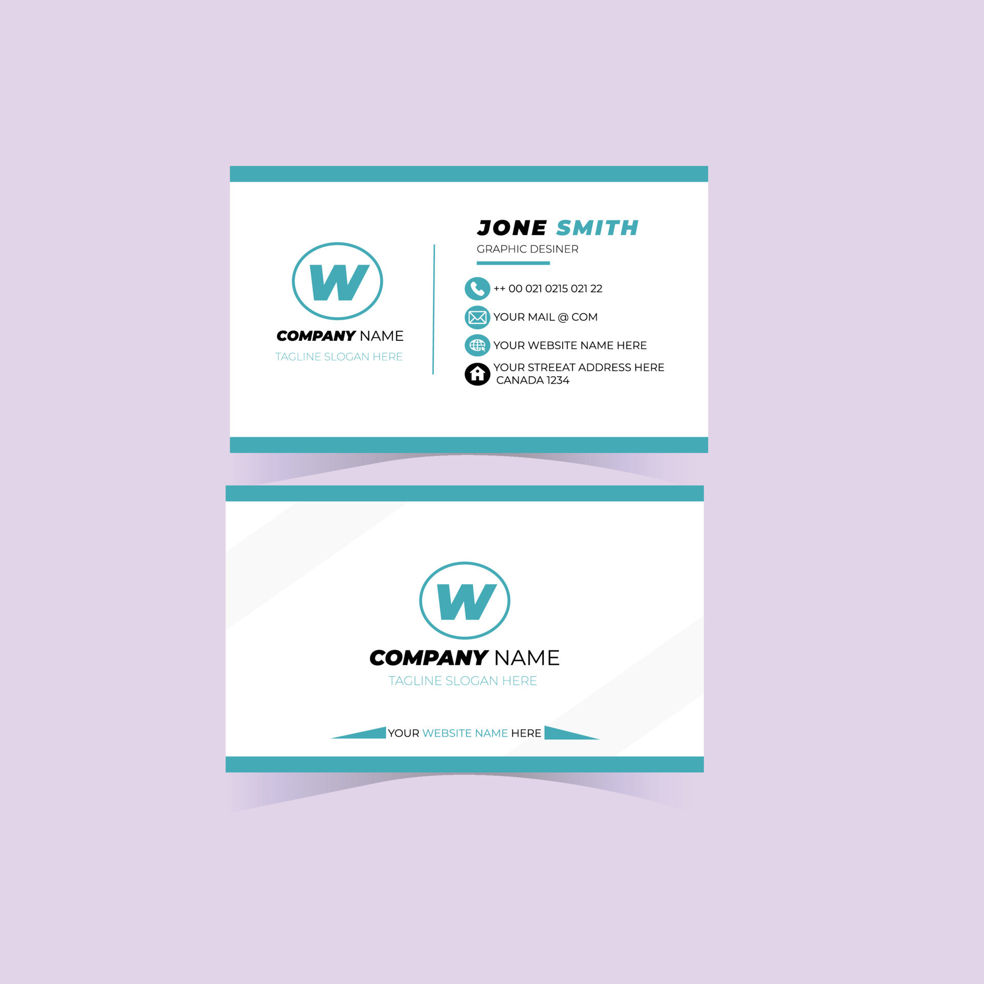 Modern simple business card template 16888771 Vector Art at Vecteezy Modern simple business card template 16888771 Vector Art at Vecteezy
