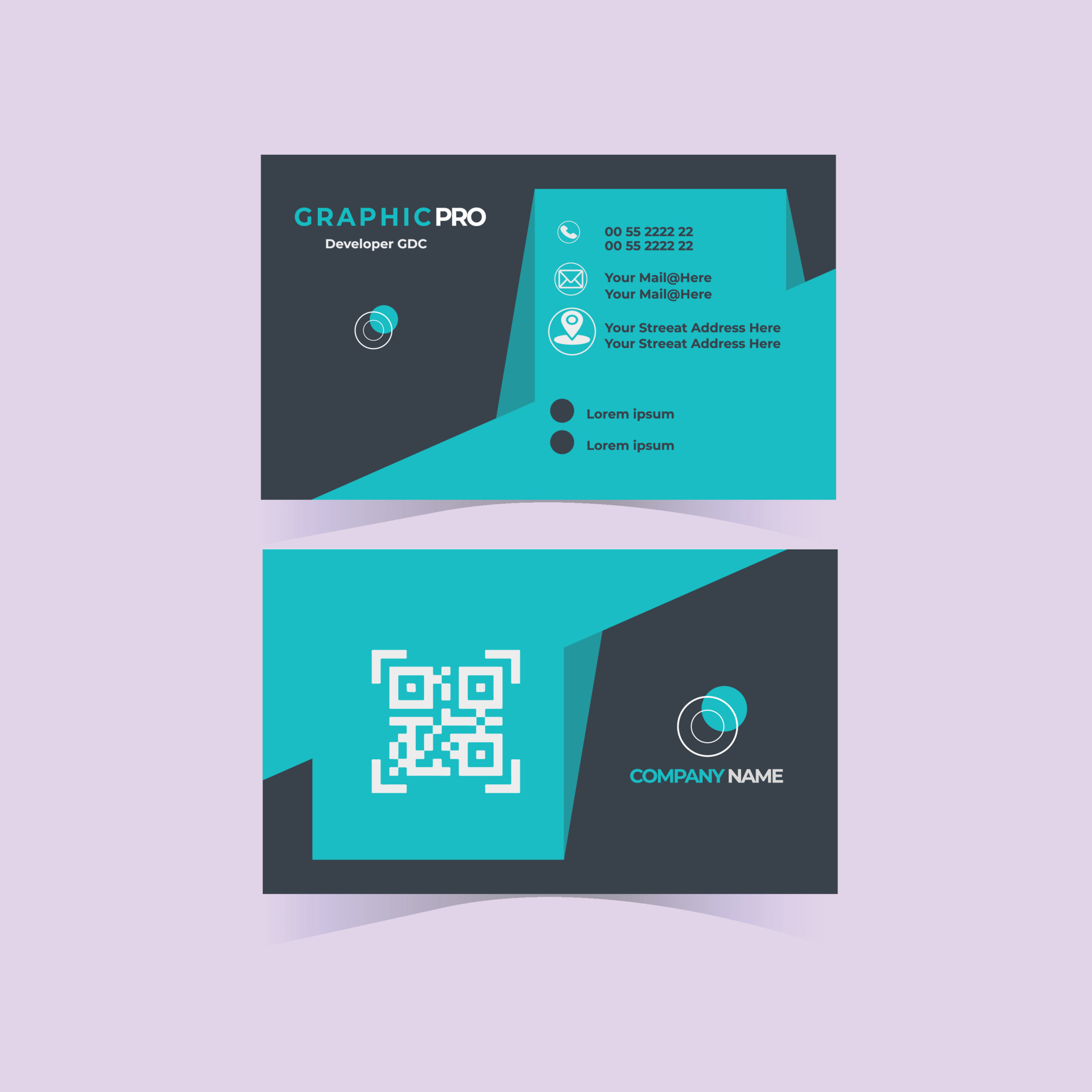 Modern simple business card template 16888816 Vector Art at Vecteezy Modern simple business card template 16888816 Vector Art at Vecteezy